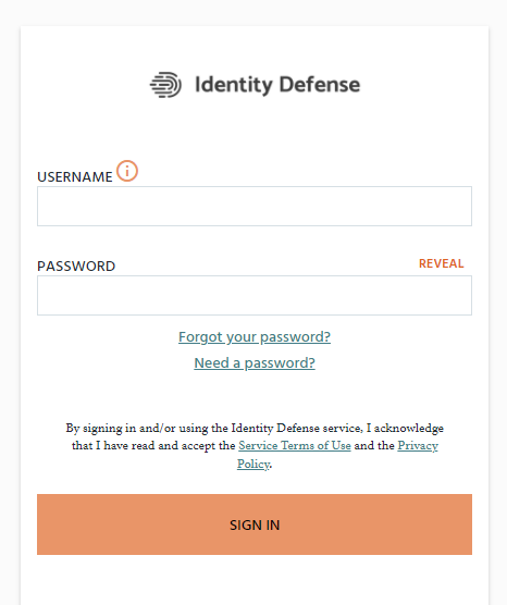 How do I sign in? – Identity Defense