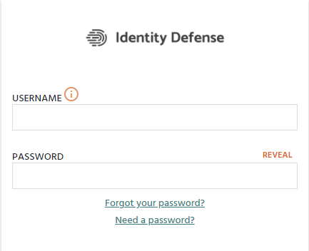 Resetting your password – Identity Defense